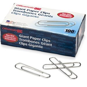 Officemate Giant Non-Skid Paper Clip, 1,000 Clips (10 Boxes of 100 Each) (99915)