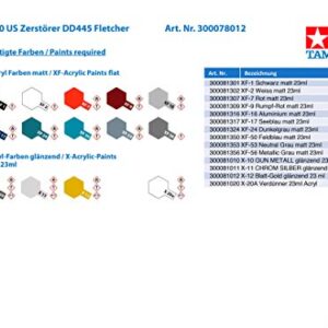 Tamiya Models Fletcher Class Destroyer