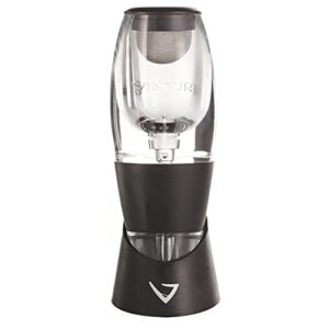 vinturi red wine aerator includes base enhanced flavors with smoother finish, black