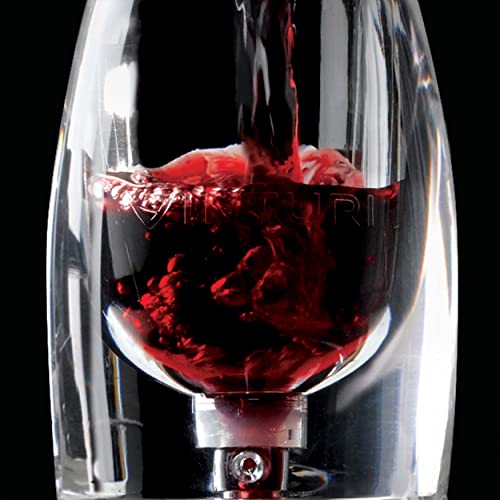 Vinturi Red Wine Aerator Includes Base Enhanced Flavors with Smoother Finish, Black