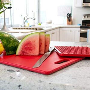 Architec Original Gripper Barboard, 5" by 7", Green, Patented Non-Slip Technology and Dishwasher Safe Cutting Board