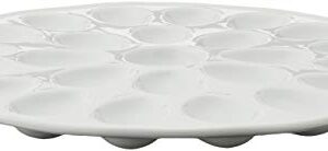 HIC Porcelain Deviled Egg Dish, 13-inch