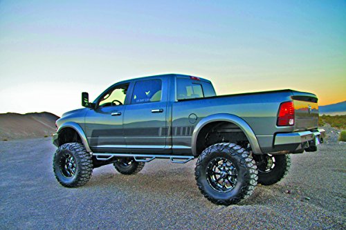 N-Fab Nerf Steps | Gloss Black, Wheel-to-Wheel w/ Bed Access | T0792QC-6 | Fits 2007-2021 Toyota Tundra Double Cab 6.5' Standard Bed, SRW Gas