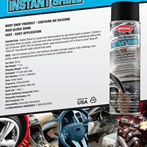 Sprayway SW938 Auto Care Non-Silicone Instant Shine, 11 oz