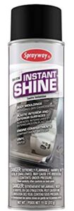 sprayway sw936 aerosol instant shine vinyl cleaner and protectant, 11 oz.