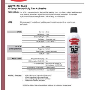 Spray Adhesive, Hi-Temp, Heavy Duty, 13 oz