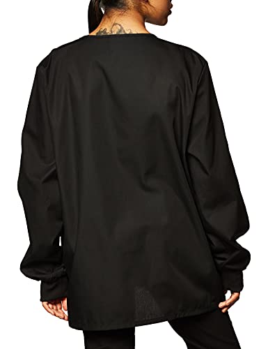 Cherokee Women's Warm Up Scrubs Jacket, Black, Small