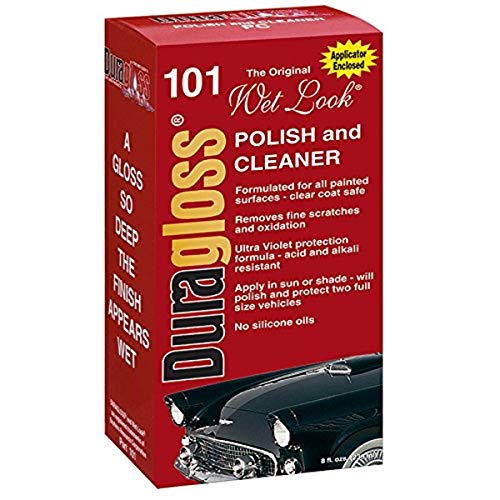 Duragloss 101 Creamy White Automotive Polish and Cleaner, 8 oz, 1 Pack