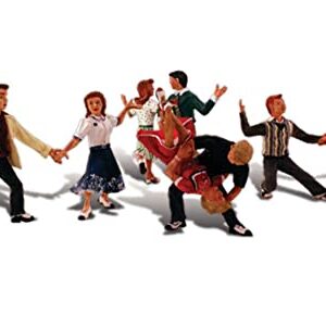 Woodland Scenics Scenic Accents Swingin' Sensation 1950's Era Dancers (4 Couples) HO Scale