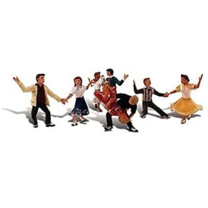 Woodland Scenics Scenic Accents Swingin' Sensation 1950's Era Dancers (4 Couples) HO Scale