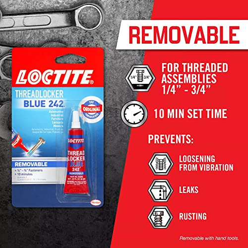 Loctite Threadlocker Blue 242 Nut/Bolt Locker