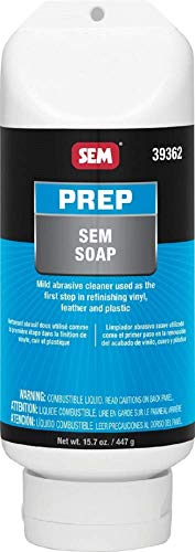 SEM 39362 Prep Soap for Automotive Refinishing Vinyl, Plastic and Leather Materials, 15 oz