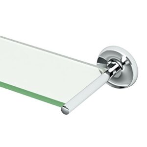 gatco designer ii glass shelf, chrome