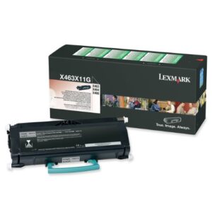 lexmark x463x11g x463 x464 x466 toner cartridge (black) in retail packaging