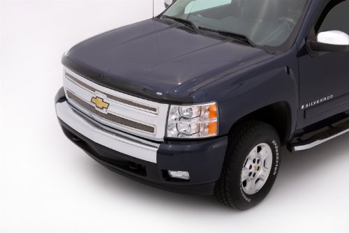 Auto Ventshade [AVS] Bugflector / Hood Shield | Medium Profile | Smoke, 1 pc | 23448 | Fits 2007 - 2013 Chevrolet Silverado 1500