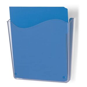 officemate® oic® unbreakable vertical wall file, 10″h x 10″w x 3″d, clear