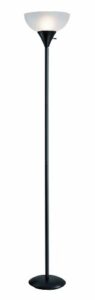 normande lighting js1-161 torchiere floor lamp, black,white