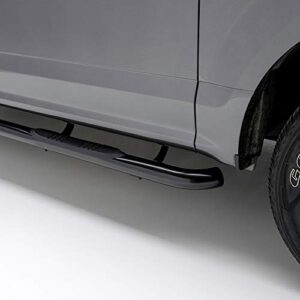 aries 202011 3-inch round black steel nerf bars, no-drill, select toyota fj cruiser