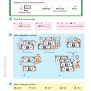 Horizons Math 4 SET of 2 Student Workbooks 4-1 and 4-2