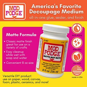 Mod Podge CS11301 Waterbase Sealer, Glue and Finish, 8 Oz, Matte