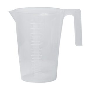 sp bel-art tall form 1000ml polypropylene graduated pitcher; 10ml graduation (f28991-0000)