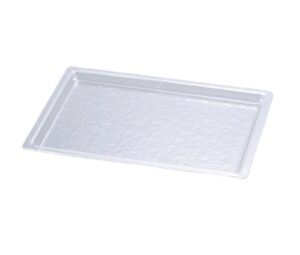 cal-mil 335-10-12 tray, 10″ w x 14″ d x 1″ h, clear