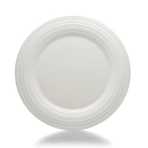 mikasa swirl 14-inch round platter, white