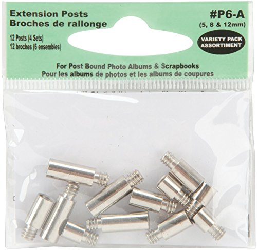 Pioneer P6A Extra Variety Pack 5, 8, 12mm Extension Posts (6 Sets) f/All Post Bound Albums