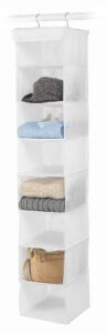 whitmor 8 section accessory shelves white