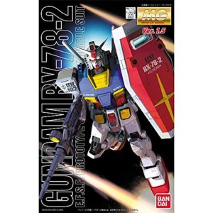 bandai hobby rx-78-2 gundam ver 1.5, bandai master grade action figure