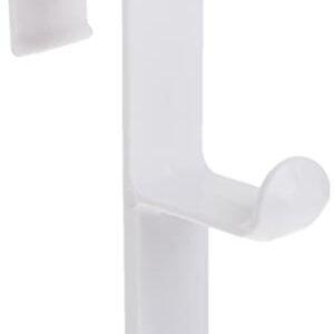 iDesign Over the Door, Organizer Hook for Coats, Hats, Robes, Towels - Double Hook, White