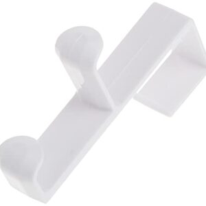 iDesign Over the Door, Organizer Hook for Coats, Hats, Robes, Towels - Double Hook, White