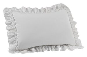 madison wh eyelet pillow sham, standard, white