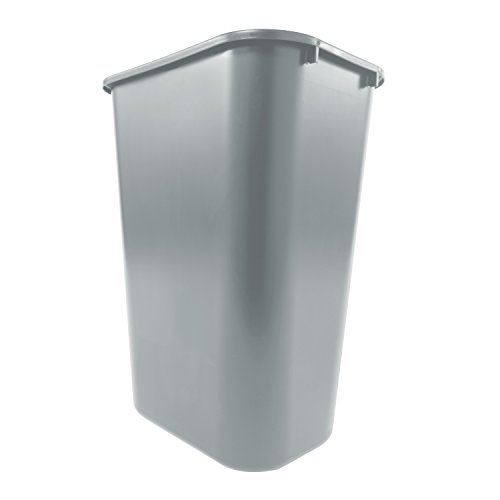 Rubbermaid Commercial Products 41QT/10.25 GAL Wastebasket Trash Container, for Home/Office/Under Desk, Gray (FG295700GRAY)