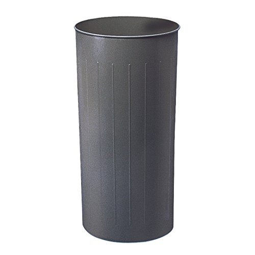 80 Quart Round Wastebasket (Set of 3) [Set of 3] Color: Charcoal