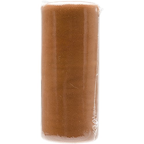 Tulle Fine Mesh 6" Wide 25yd Spool-Copper