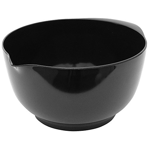 Hutzler Melamine Mixing Bowl Set: 2, 3 and 4 Liters, Black