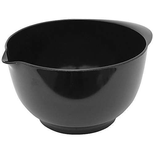 Hutzler Melamine Mixing Bowl Set: 2, 3 and 4 Liters, Black