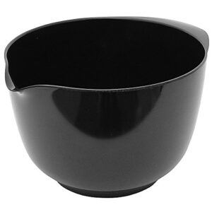 Hutzler Melamine Mixing Bowl Set: 2, 3 and 4 Liters, Black