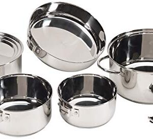 Stansport Heavy Duty - Stainless Steel Clad Cook Set (369)