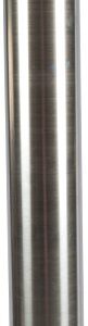 San Jamar C3200P Stainless Steel Pull Type Beverage Cup Dispenser, Fits 6oz to 10oz Cup Size, 2-7/32" to 3-3/16" Rim, 23-1/2" Tube Length