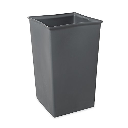 Rubbermaid Commercial Rigid Trash Can Liner, Square, 35-1/2 Gallon, Gray, FG356700GRAY