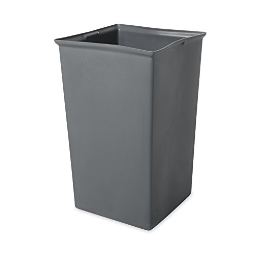 Rubbermaid Commercial Rigid Trash Can Liner, Square, 35-1/2 Gallon, Gray, FG356700GRAY