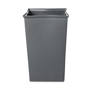 Rubbermaid Commercial Rigid Trash Can Liner, Square, 35-1/2 Gallon, Gray, FG356700GRAY