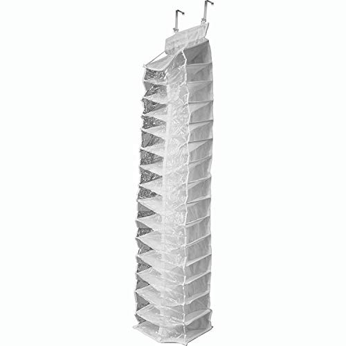 IdeaWorks 82-3054TV Away Hanging Shoe Organizer, White, 15.5"x8.25"x3.5"