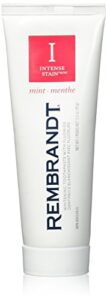 rembrandt toothpaste, intense stain, mint flavor, 3.52-ounce tubes (pack of 3)