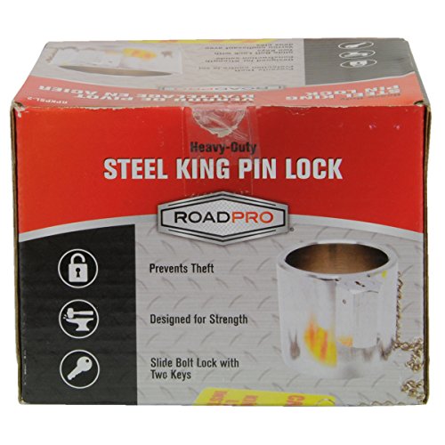 RoadPro RPKPSL-2 Heavy-Duty Steel King Pin Lock