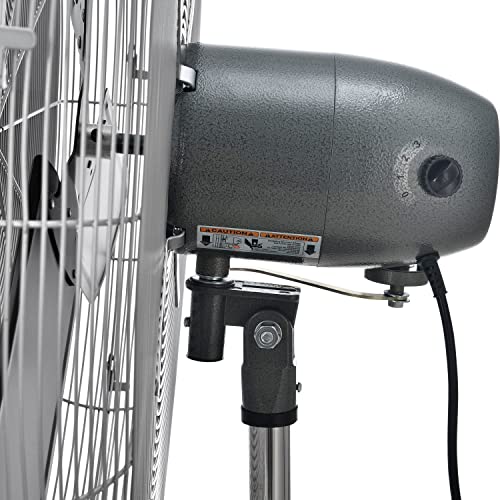 Global Industrial Oscillating Pedestal Fan, 30" Diameter, 1/3HP, 8775CFM