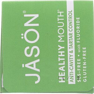 JASON Healthy Mouth Anti-Cavity & Tartar Control Toothpaste, Tee Tree Oil & Cinnamon, 6 oz. (Pack of 3) (Packaging May Vary)