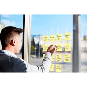 Post-it Super Sticky Pop-up Notes, 3x3 in, 12 Pads, 2x the Sticking Power, Canary Yellow, Recyclable (R330-12SSC)